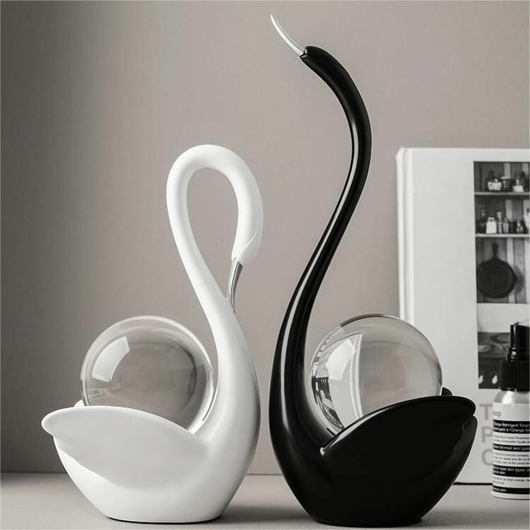Хрустальный шар Пара Лебединое украшение Подходит для гостиной, винного шкафа, коридора