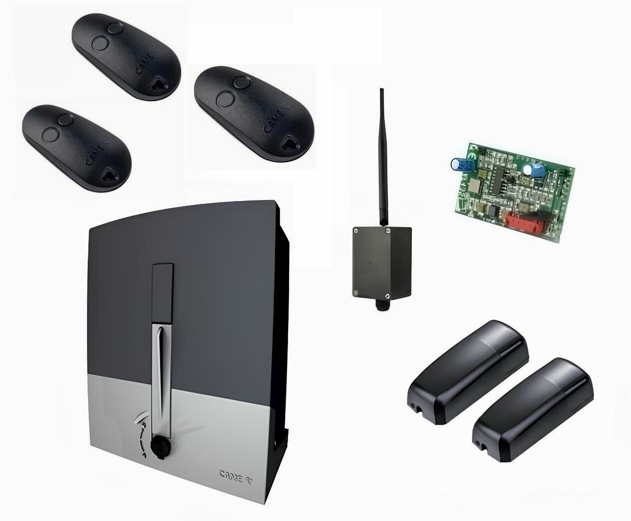 Автоматика для откатных ворот BXL04AGS KIT-FK-BT-Т3, комплект: привод, радиоприемник, 3 пульта, фотоэлементы, Bluetooth-модуль