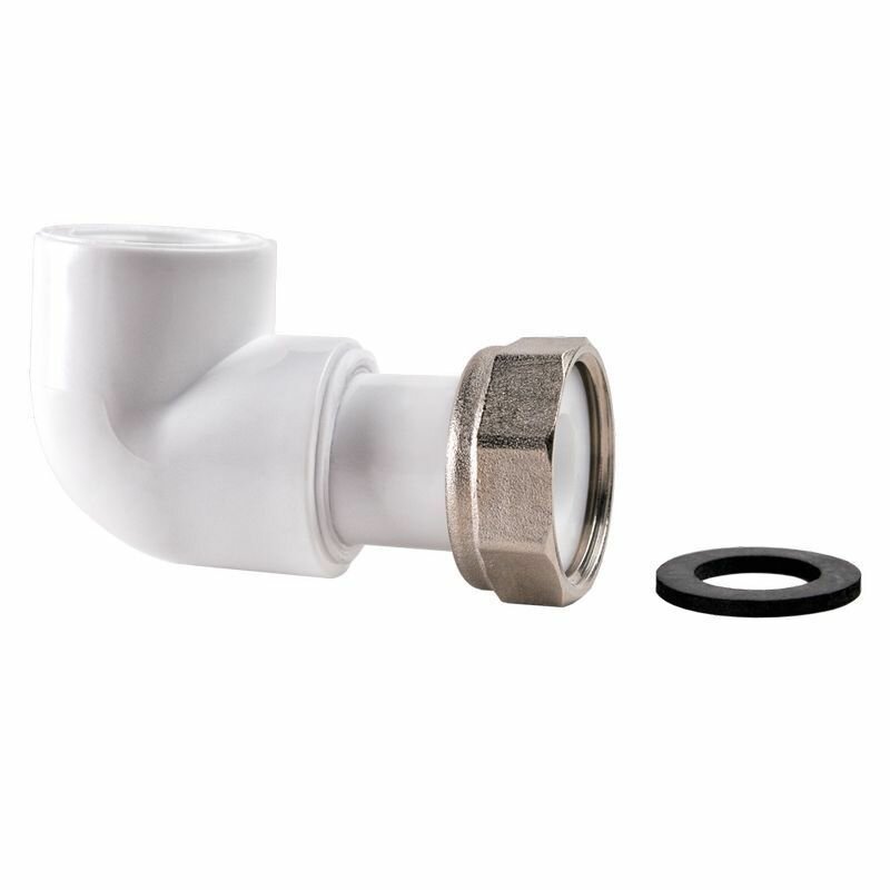 Угольник ПП с накидной гайкой D32-1 1/4" РВК / Гидропласт