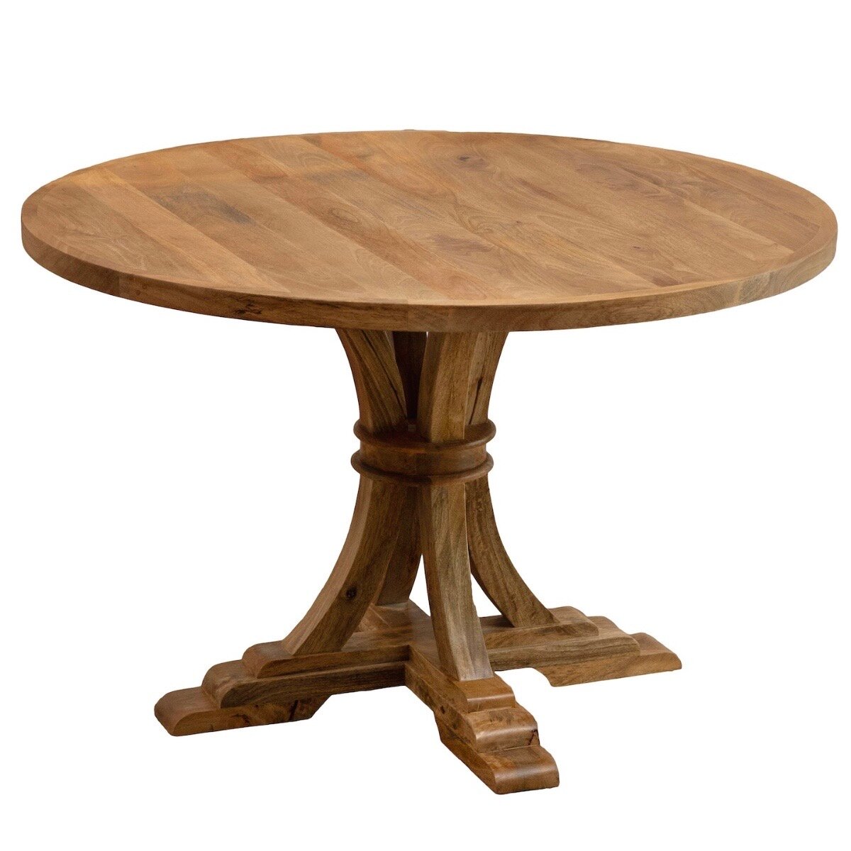 Обеденный стол из массива, аруш 1,2 круглый