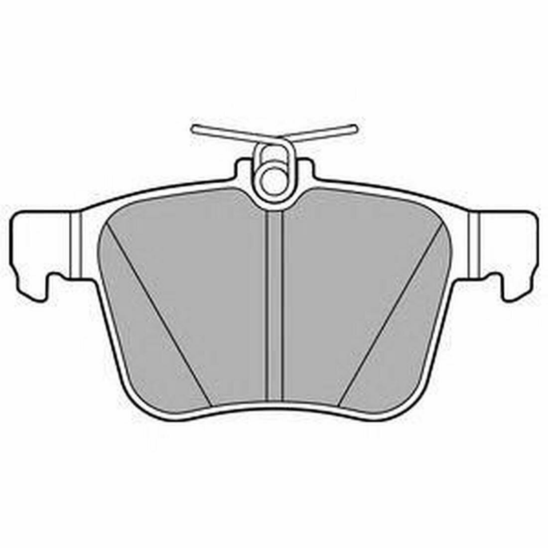 Комплект тормозных колодок для автомобилей DELPHI LP2697 (запчасти и комплектующие)