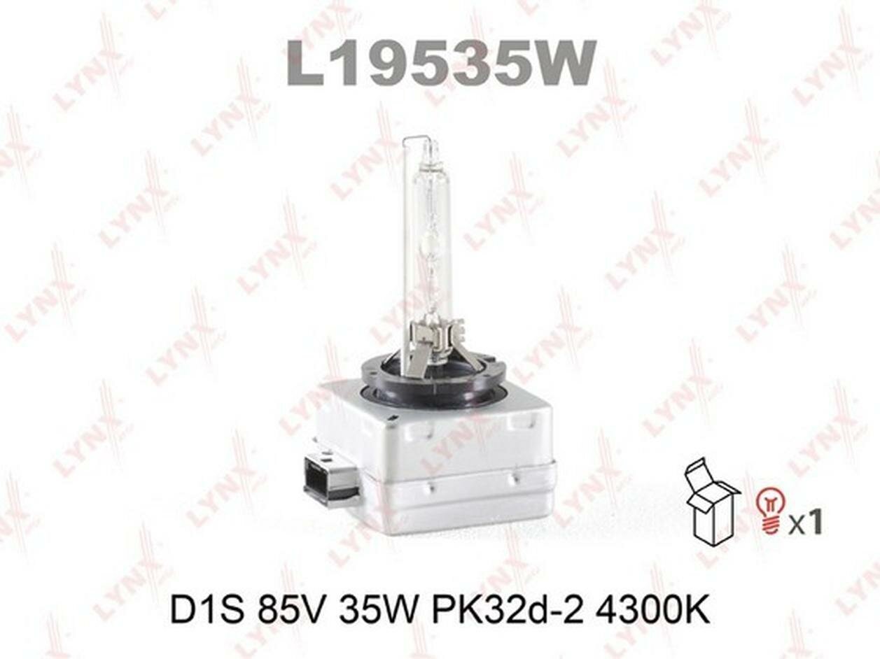 Lynx лампа газоразрядная d1s 12v 35w pk32d 2 4300k l19535w, 1шт
