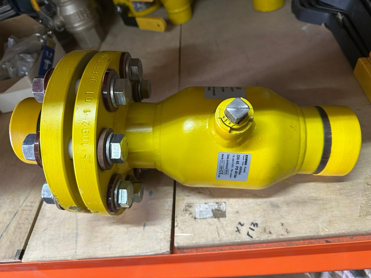 Кран шаровой приварной изолирующий КШИ для газа Ду65 WK6bc