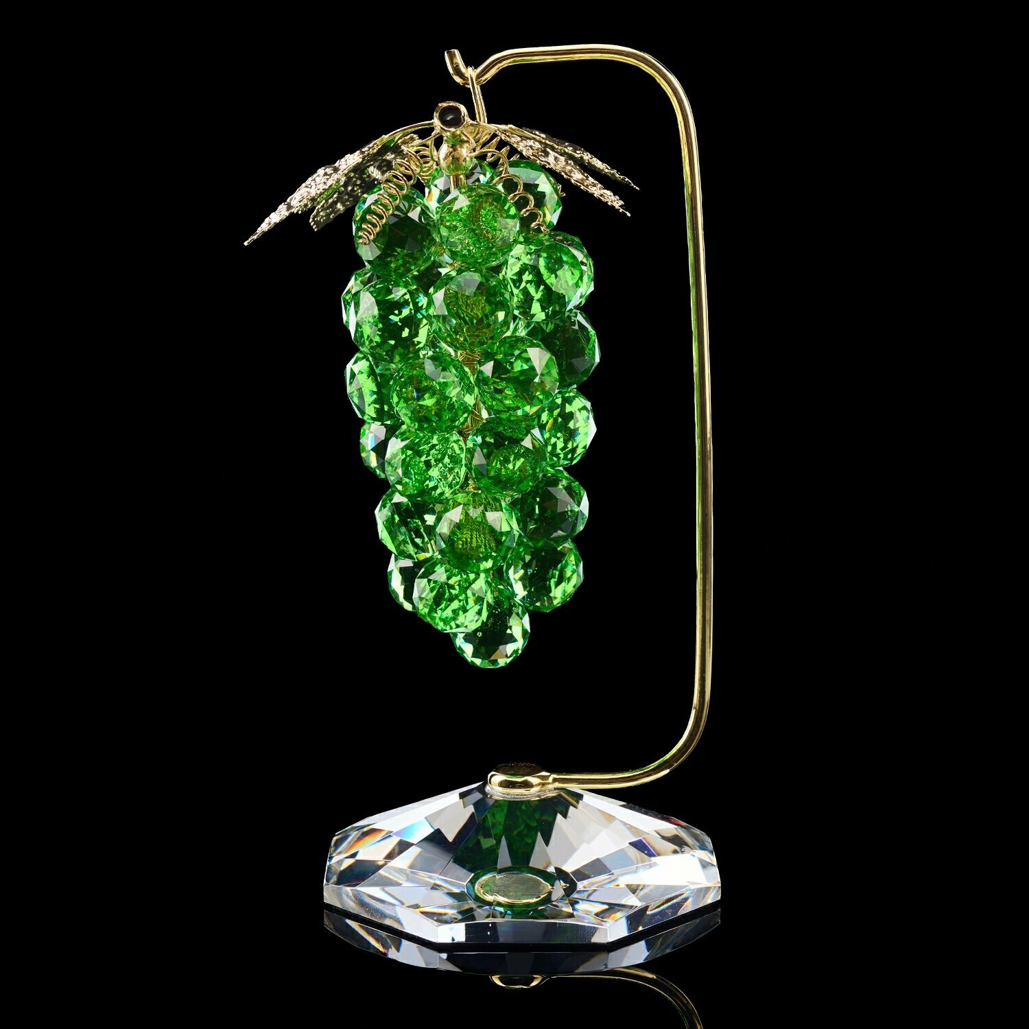 Скульптура из хрусталя "Зеленый виноград" Asfour Crystal
