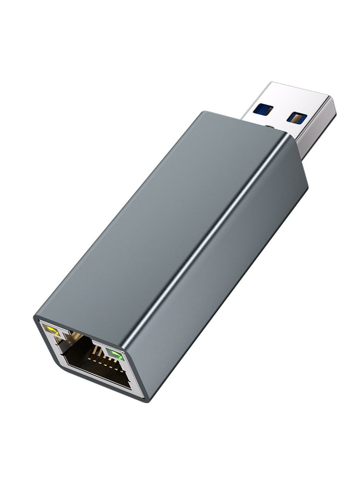 USB3.0 To 1Gbps Ethernet Networking Adapter, Fast Speed Aluminum 1Gbps RJ45 LAN Card Efficient USB Networking Card