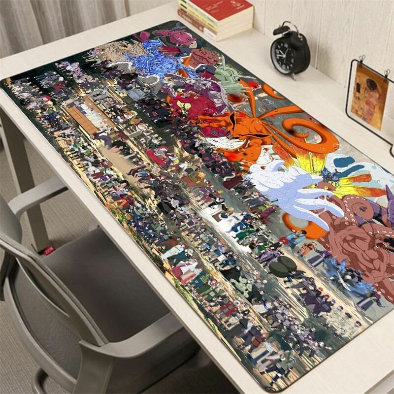 NARUTO Наруто большой игровой коврик для мыши аксессуары для компьютерного стола 400x900 мм клавиатура