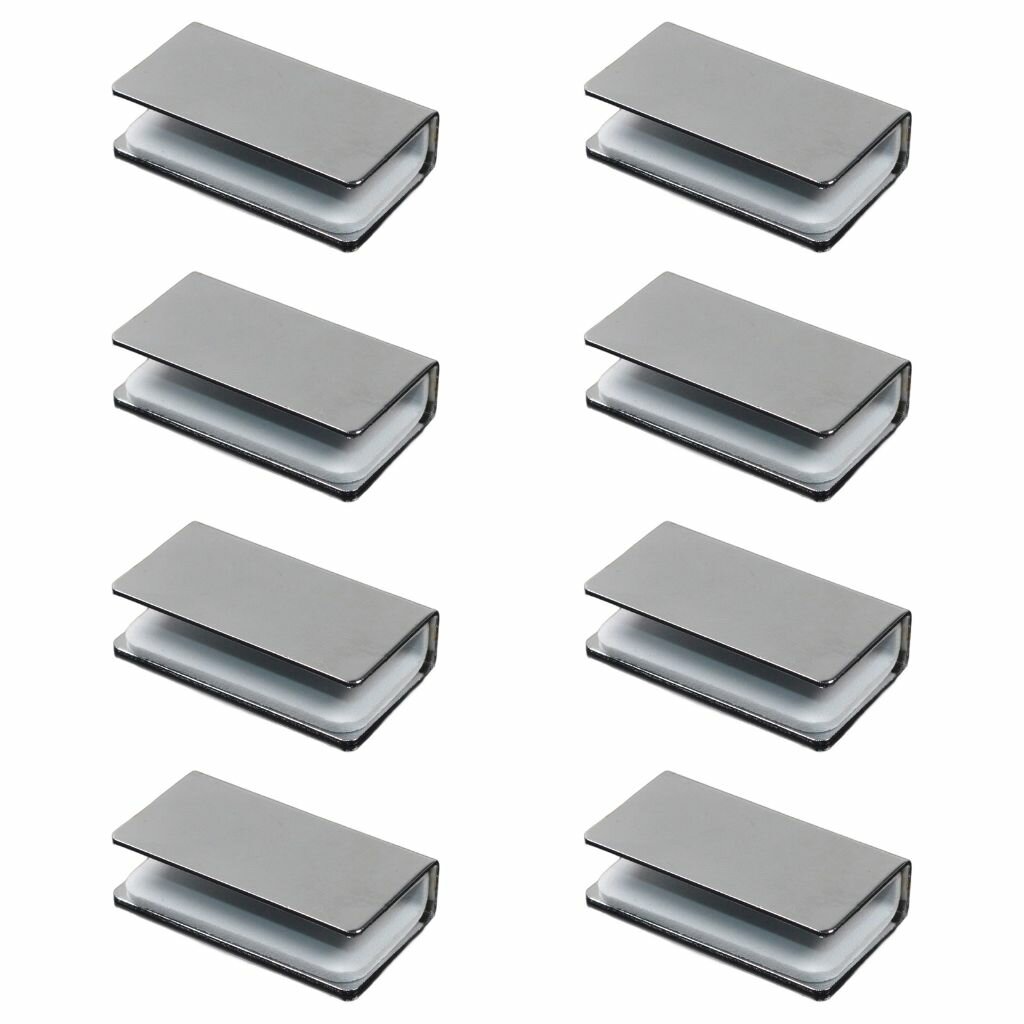 8 стеклянных дверей из нержавеющей стали, бескаркасные дверные зажимы для стеклянных шкафов-железные защелки