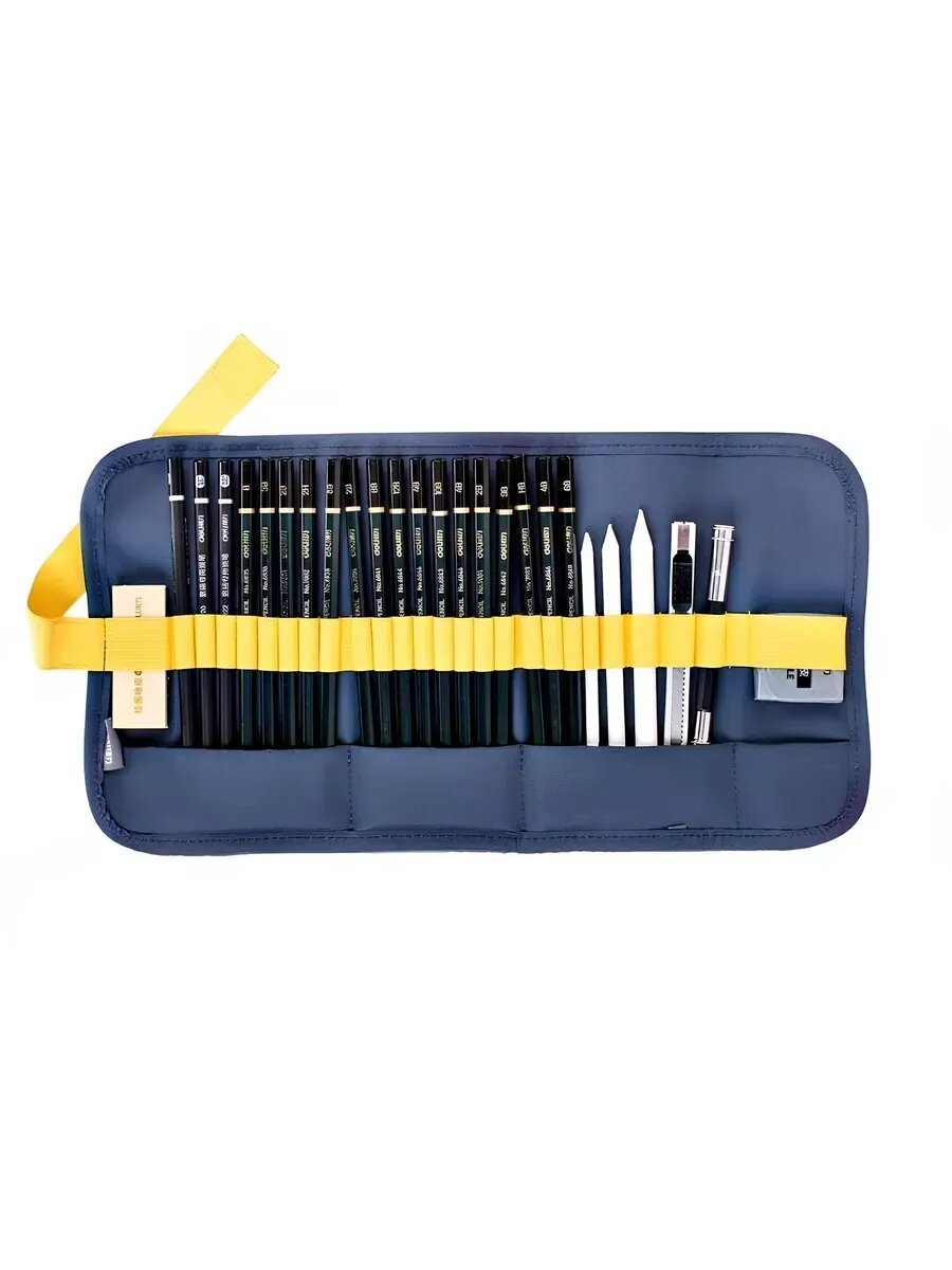 Карандаши простые художественные, набор 27 шт