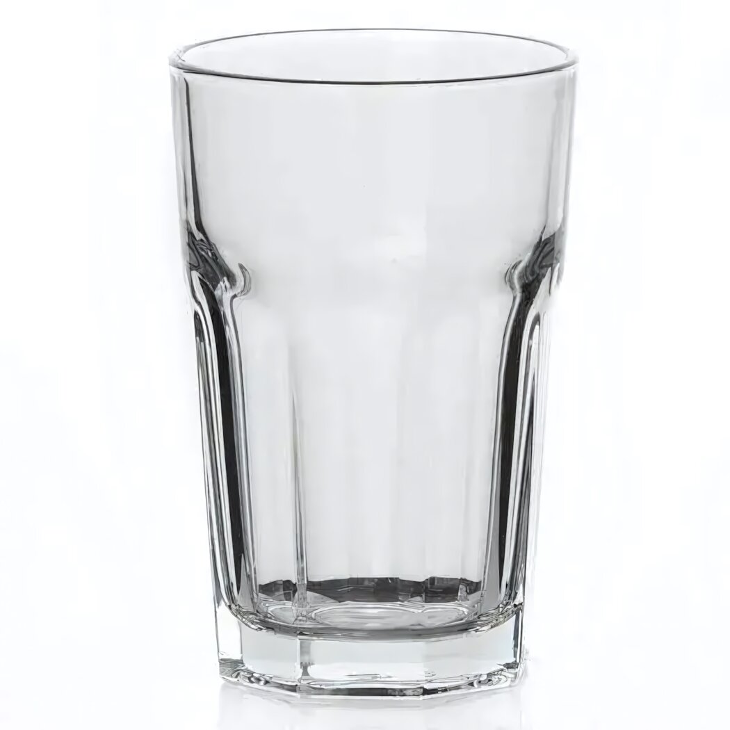 Стакан стеклянный гранёный с утолщённым дном "Касабланка" 295 мл, прозрачный, комфорт в ежедневном использовании