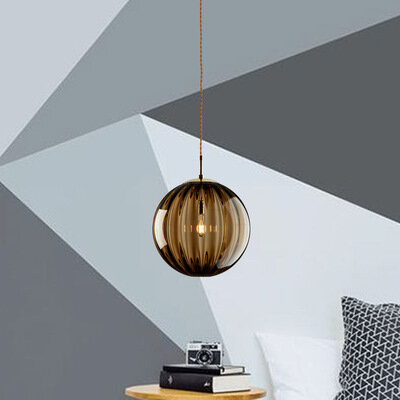 Люстра Nordic Creative Light, стеклянная, янтарный цвет
