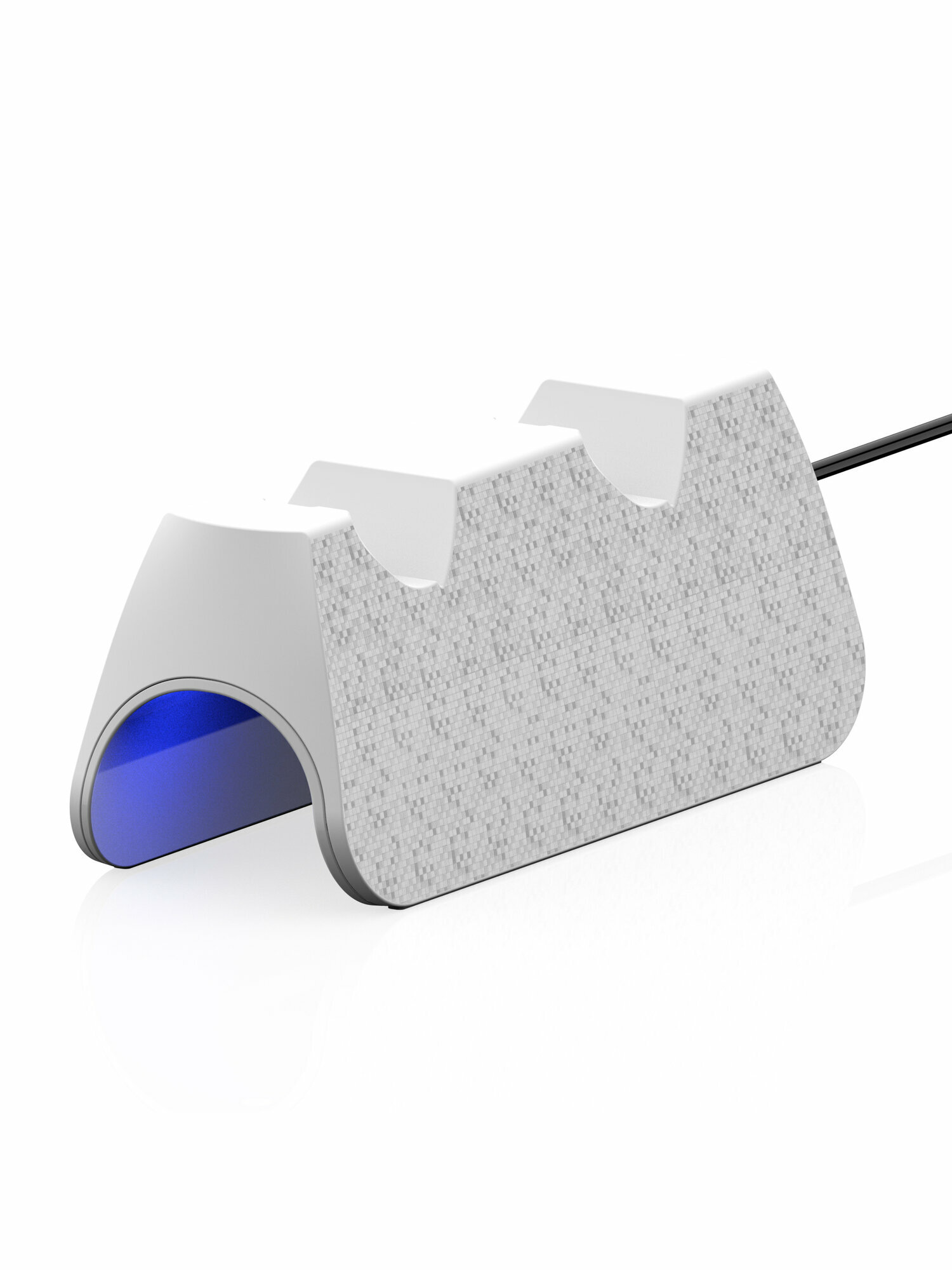 Зарядная станция для 2-х контроллеров PS5, Док-станция подставка для геймпадов Dualsense PlayStation 5