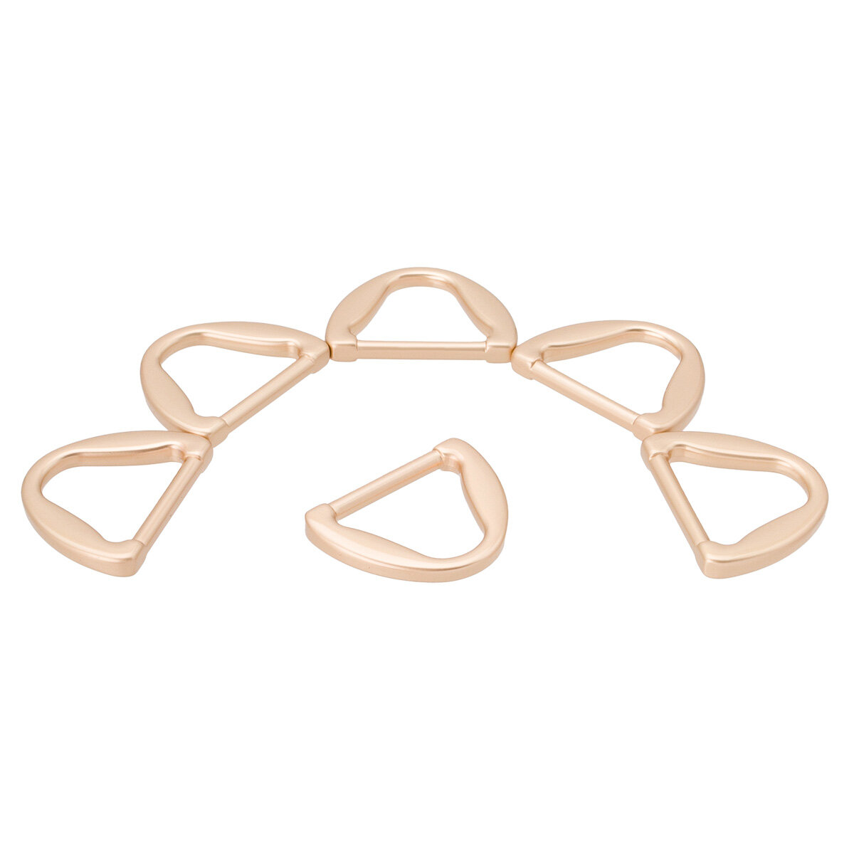 Полукольцо литое декоративное 20мм (28*22мм) металл (Gold Золото матовый), 6 шт