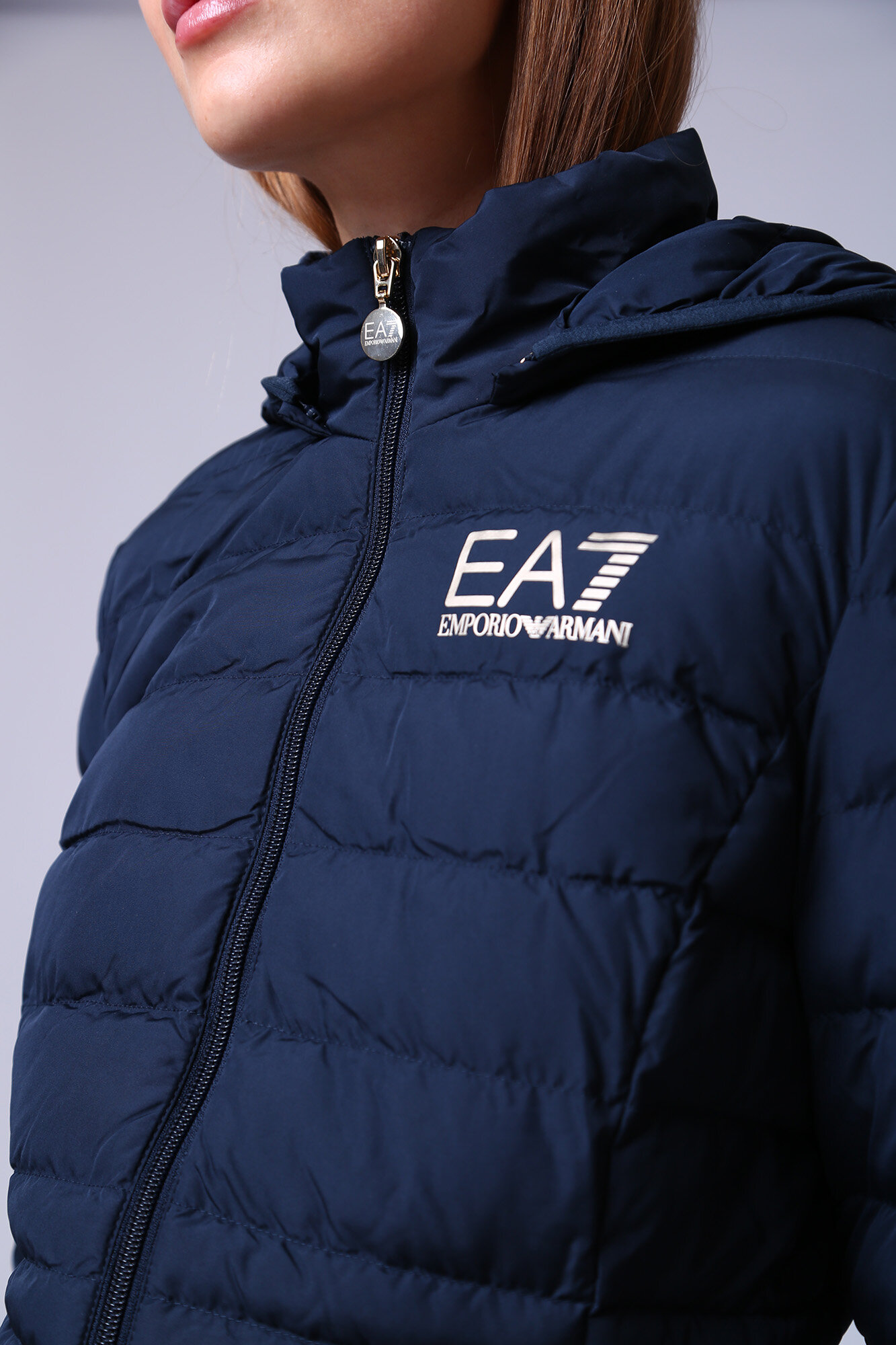 Куртка EA7 EMPORIO ARMANI, размер XS, синий — фото 1