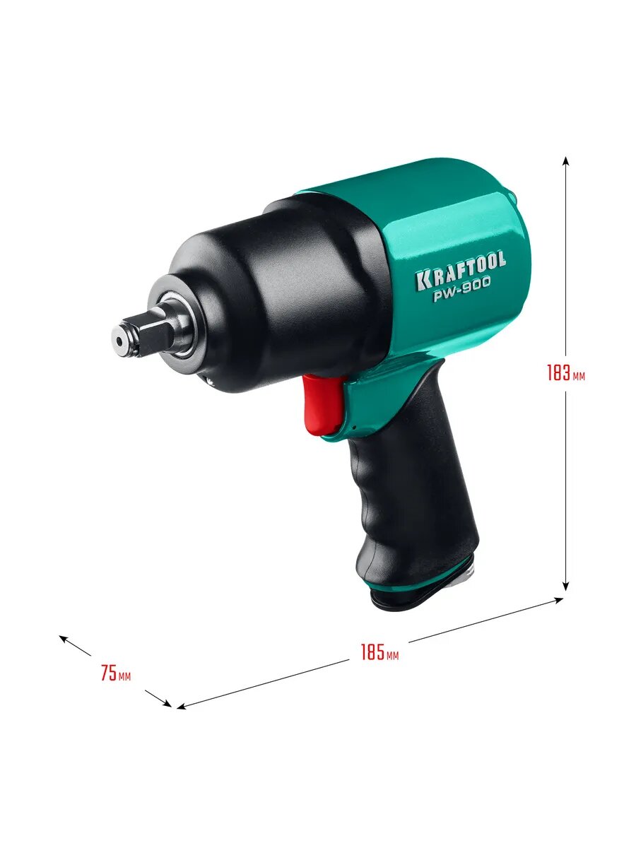 PW-900, 1/2″, 880 Н·м, ударный пневматический гайковерт