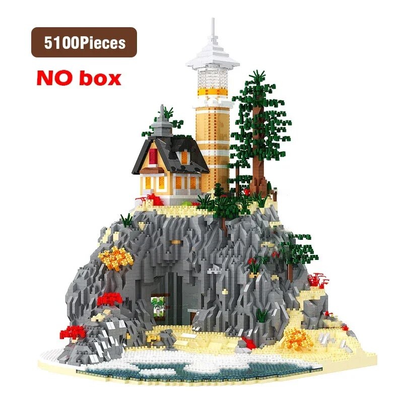 Конструктор CONUSEA Маяк на острове, 5100 деталей, NoBox