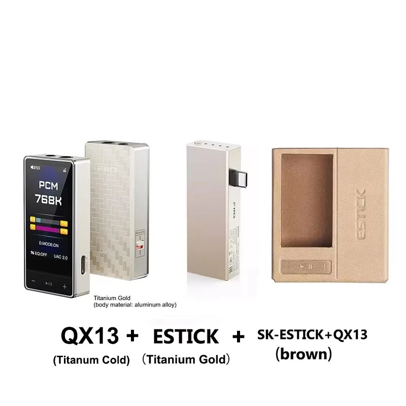 FiiO QX13 Портативный усилитель для наушников QX13-Ti ES-Ti SK-Brn