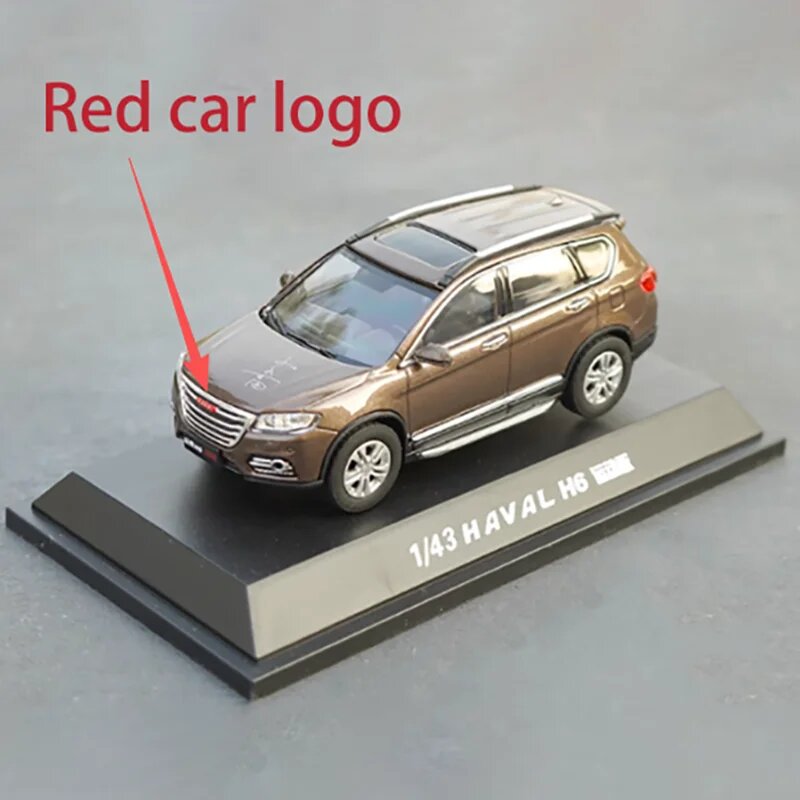 Модель автомобиля Welly HAVAL H6 Sport Edition 1:43, цвет: A red car logo