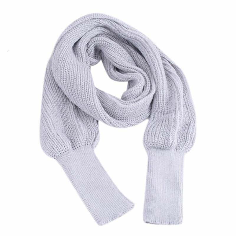 Теплый женский плед-пончо с рукавами, Светло - серый