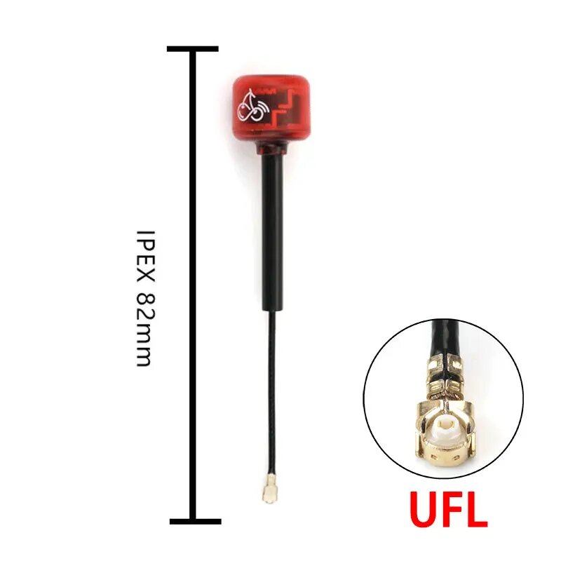 Антенна для дрона RUSHFPV Cherry II 5.8G UFL-LHCP-82mm