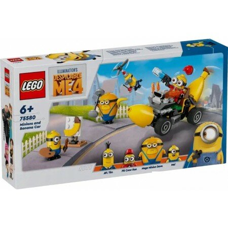 Конструктор LEGO Despicable Me 4 75580 Миньоны и машина-банан