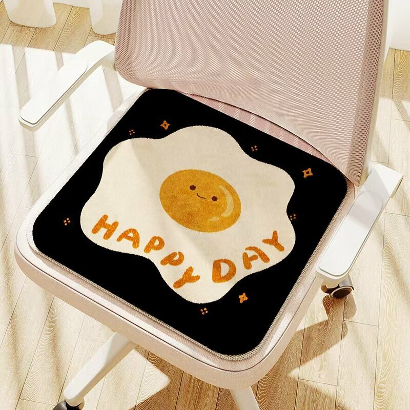 Подушка на стул, нескользящий коврик, зимняя плюшевая подушка на диван, подушка на обеденный стул, 40x40 см