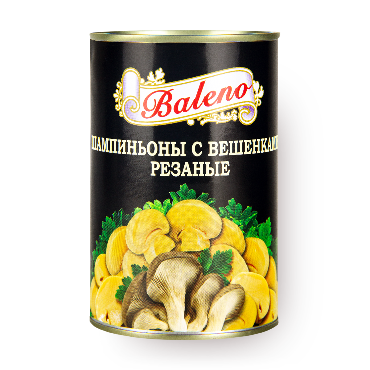 Шампиньоны резаные Baleno, без консервантов, в жестяной банке, 425 г