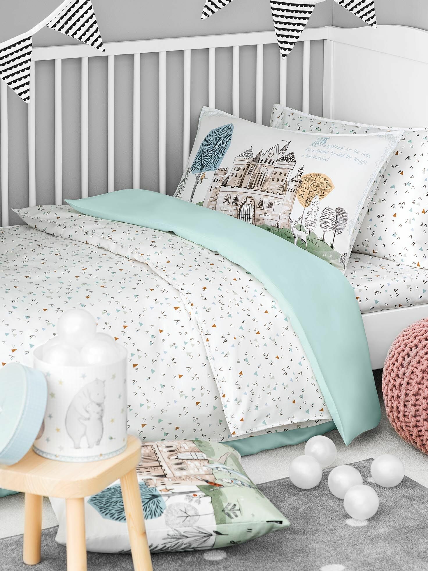 Касслер бел КПБ 100x120/120x140/40Х60-1, 3пр, хл/сатин