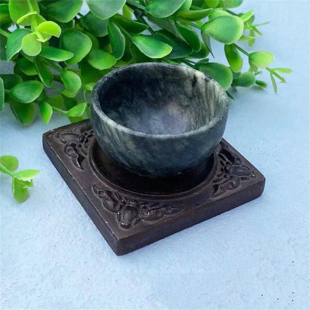 Хрустальная чаша из натурального камня, посуда, винный набор, желтый нефрит, минералы, духовные Рейки, живые украшения, украшение для дома