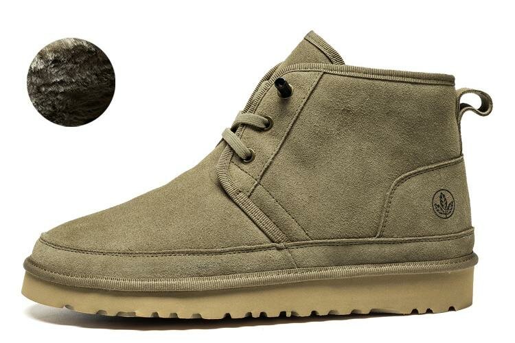 Замшевые ботинки мужские LEAVELAND Crew, khaki, 41 EU