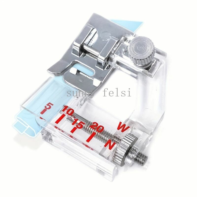 Прижимная лапка для швейной машины с регулируемым смещением, лапка для обвязки лентой, прозрачная швейная лапка-аксессуар