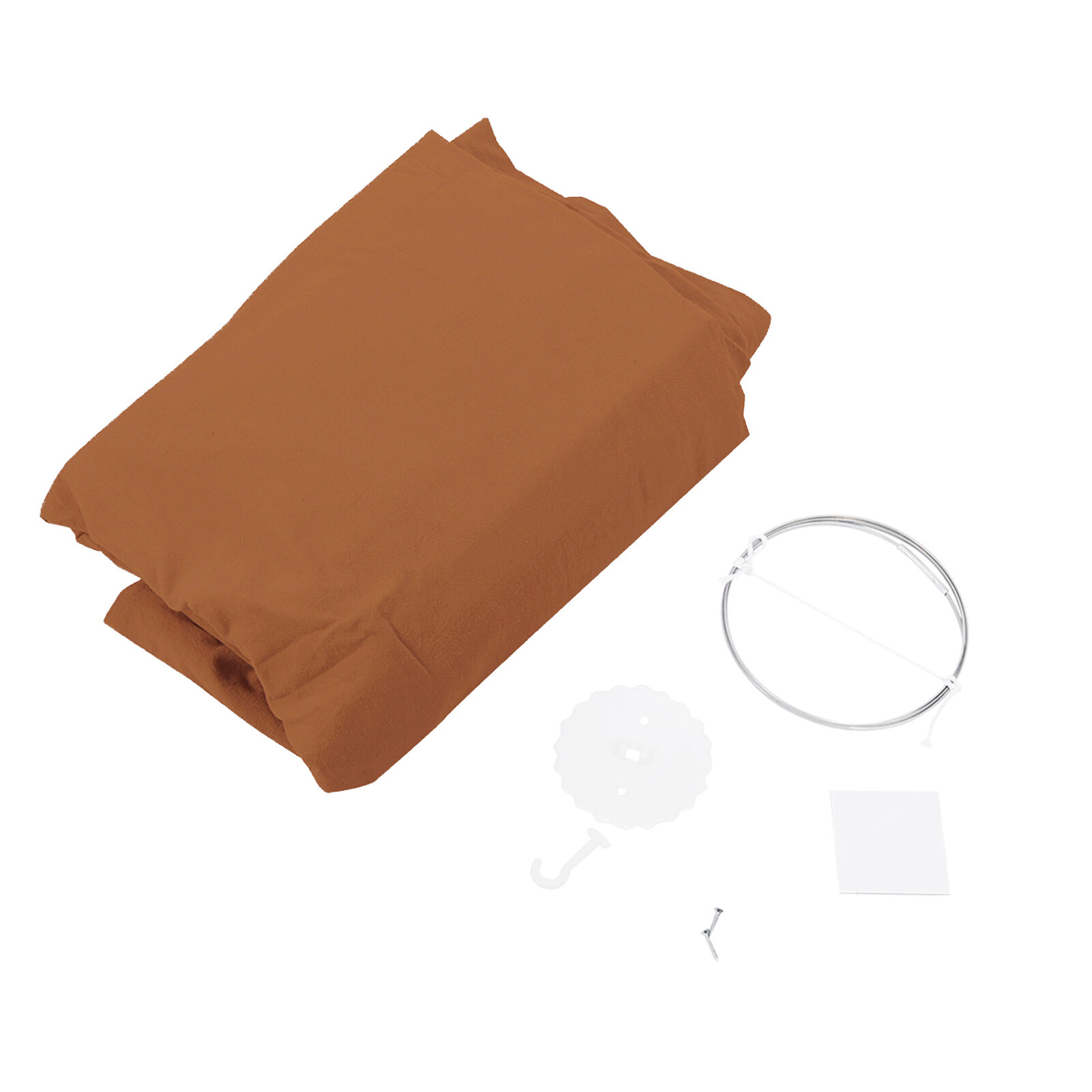 Детская круглая купольная подвесная кровать с балдахином, желтовато-коричневая занавеска с москитной сеткой для детской кроватки