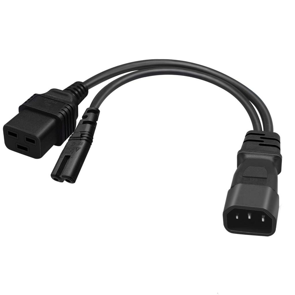 Кабель-разветвитель C14 Male на C7 + C19 Female