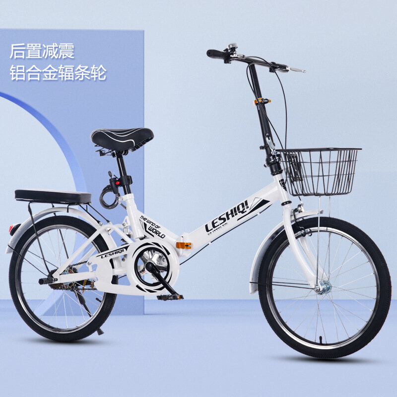 2026 Последняя новая модель складного велосипеда, легкий, 20inch 22inch для мужчин и женщин, взрослый велосипед для поездок, с задней амортизацией, педальный велосипед для студентов