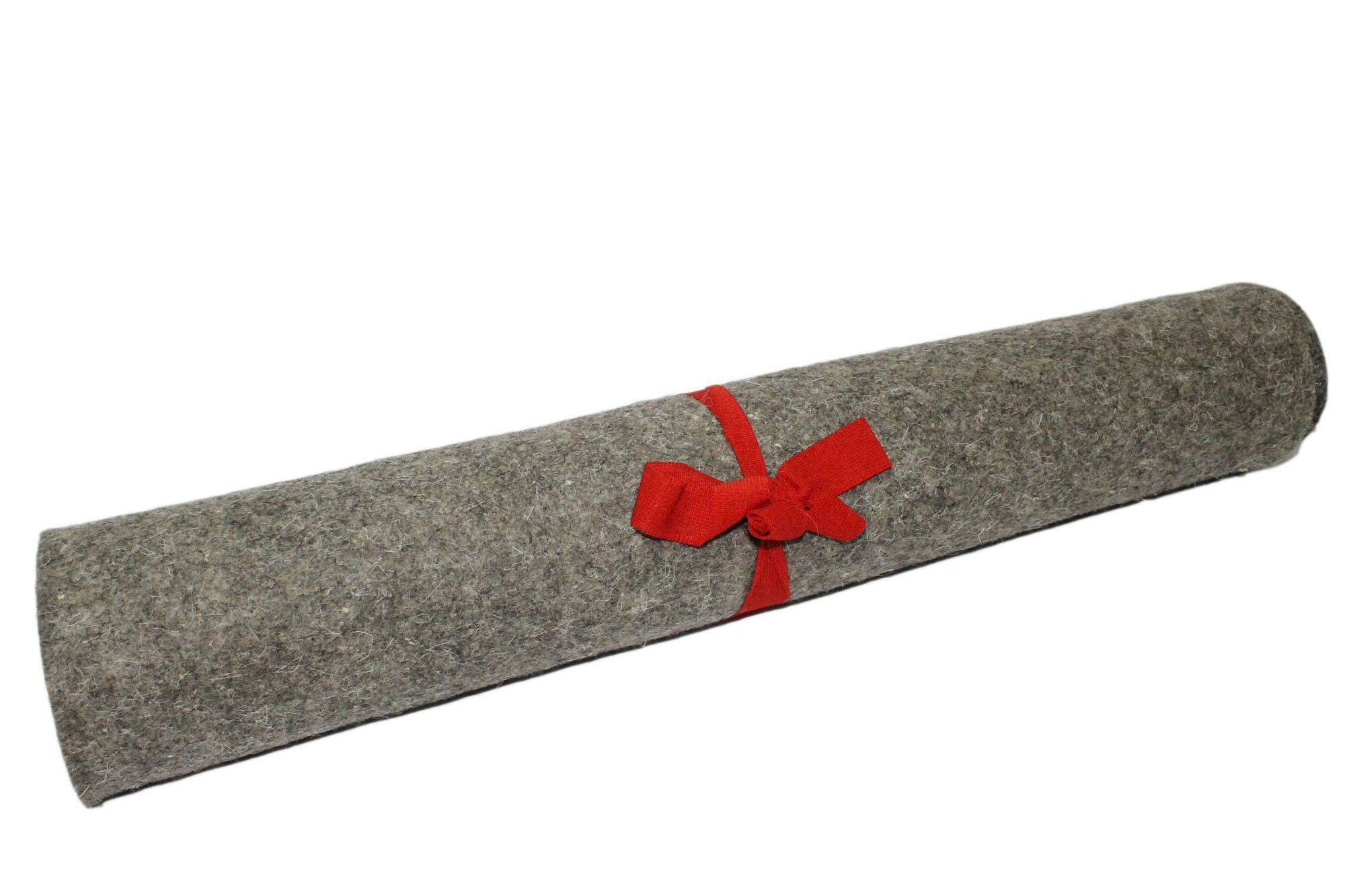 Коврик для сауны большой "скрутка" 150Х50 серый П/шерсть "бацькина баня"