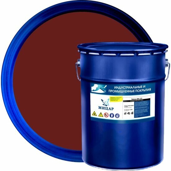 Эмаль Мицар ПФ-133, 25 кг, коричневый
