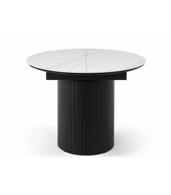 Керамический стол Лилль 100(140) snow white / черный 9664691