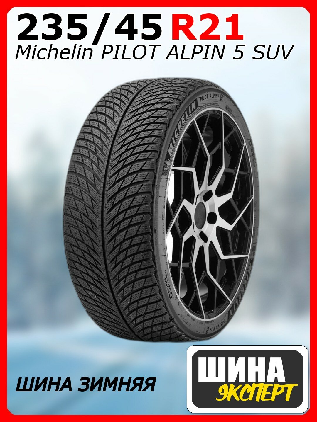 Шина зимняя нешипованная Michelin 235/45/21 V 101 PILOT ALPIN 5 SUV XL для легковых автомобилей 519141