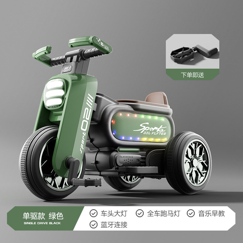 2025 Новая модель детского электрического мотоцикла-трицикла, игрушечная машина для катания, подарок на первый день рождения, детская машина с пультом управления