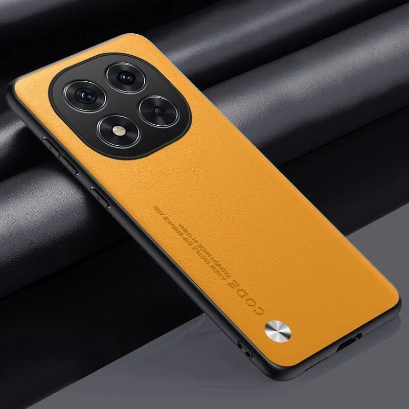 Чехол из искусственной кожи для Redmi Note 14 Pro Plus, Оранжевый, Бежевый, Хаки, Redmi Note 14 4G