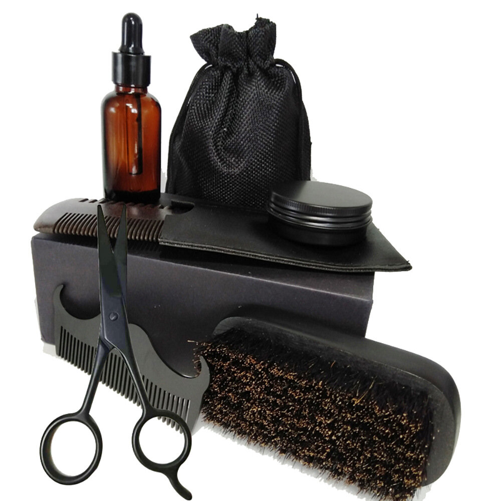 Электронная коммерция, двусторонняя расческа для бороды, щетка для укладки бороды, шаблон для укладки, инструмент для расчесывания, расческа Shanyang