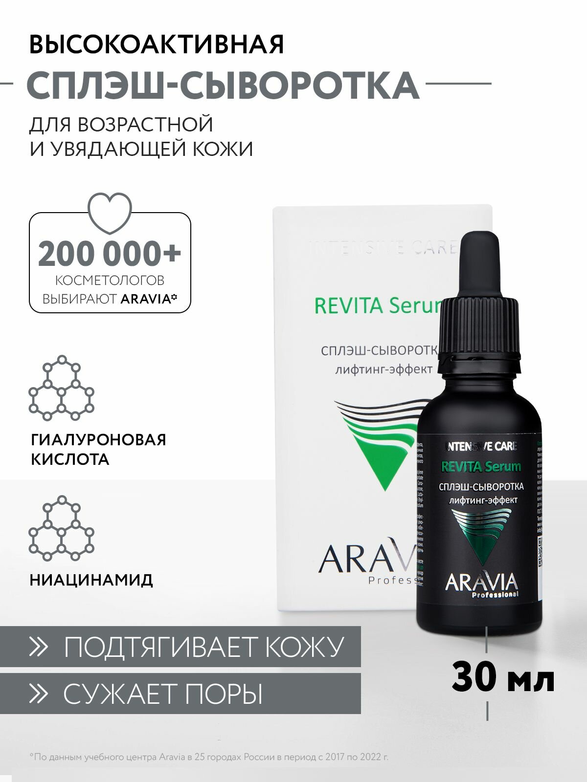 Сплэш-сыворотка для лица лифтинг-эффект Revita Serum, 30 мл сыворотка для лица лифтинг-сыворотка Revita Serum антивозрастная сыворотка