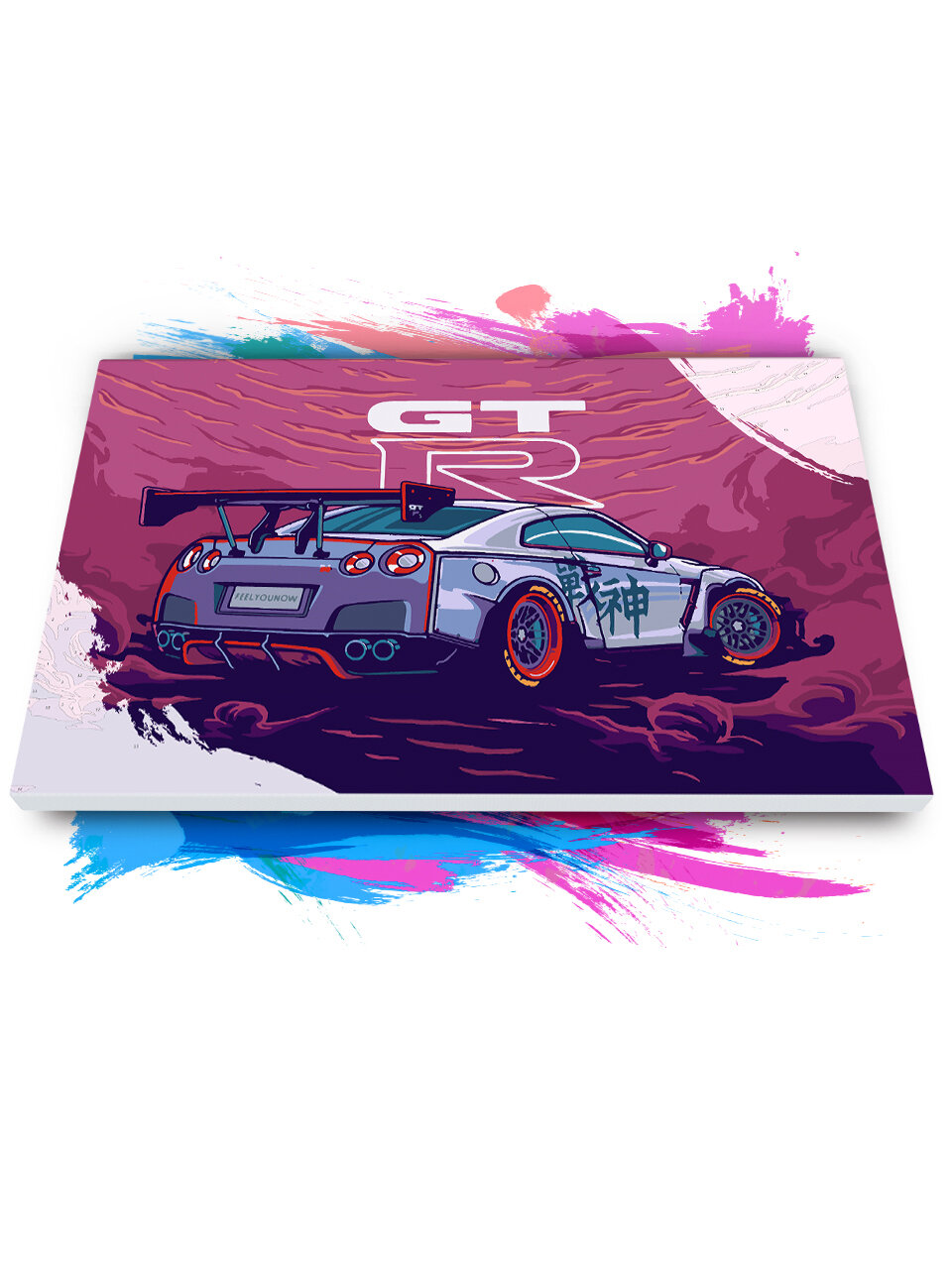Картина по номерам на холсте Nissan GTR, 40 х 60 см