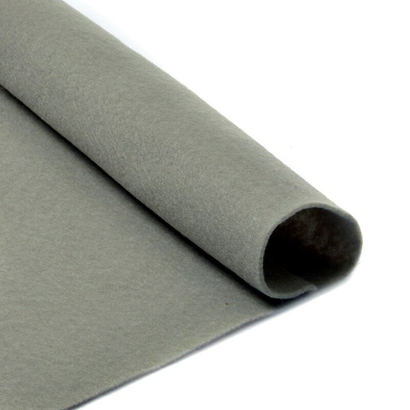 Фетр листовой мягкий 1мм (фетр для рукоделия) 20х30 см цв. серый (10 листов)