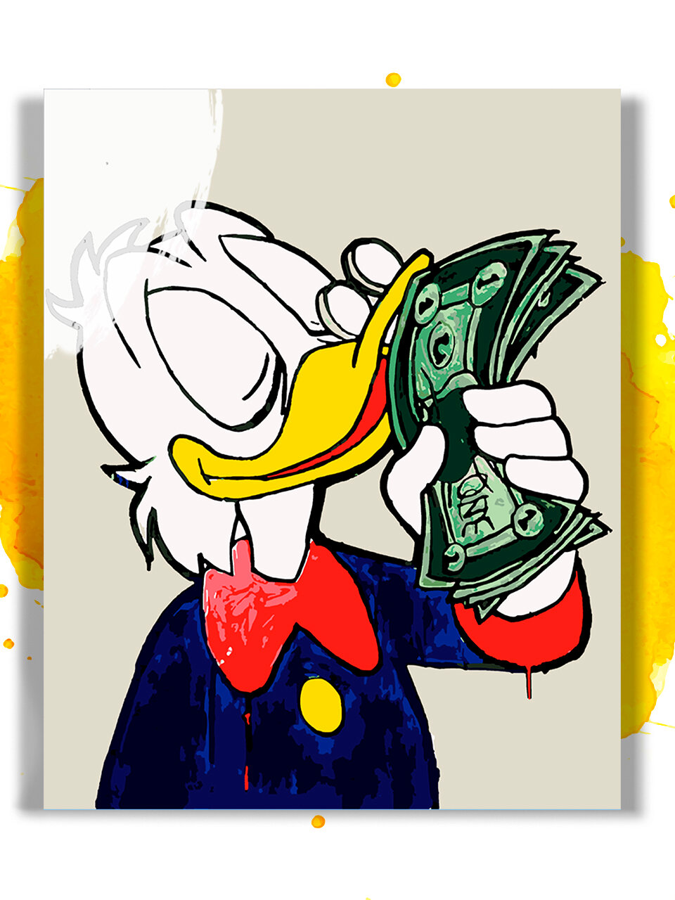 Картина по номерам НА ХОЛСТАХ Скрудж Макдак