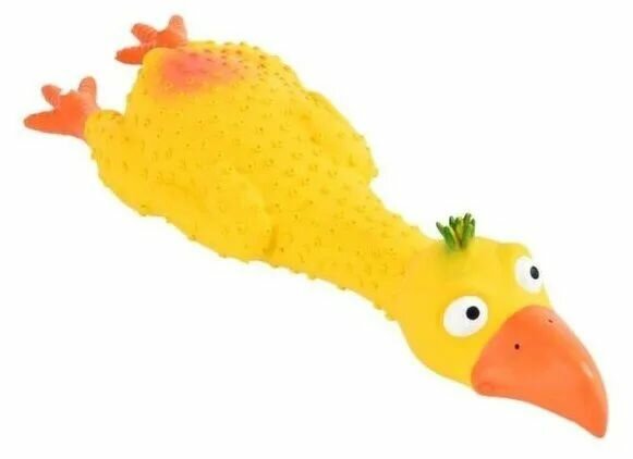 HOMEPET Игрушка для собак Курица с пищалкой, 34 см