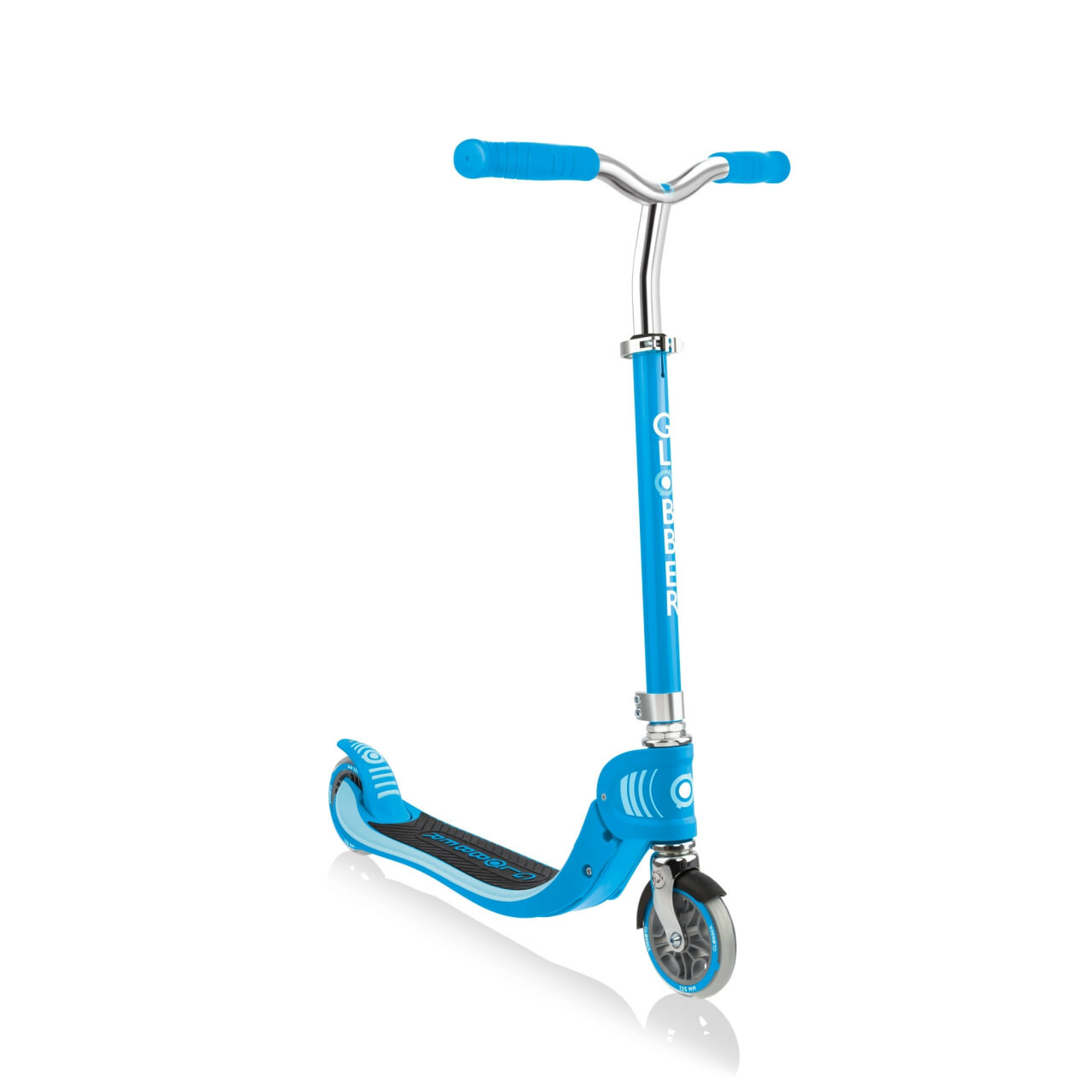 Детский самокат Globber FLOW 125 Foldable V2 , двухколесный, складной - Sky Blue