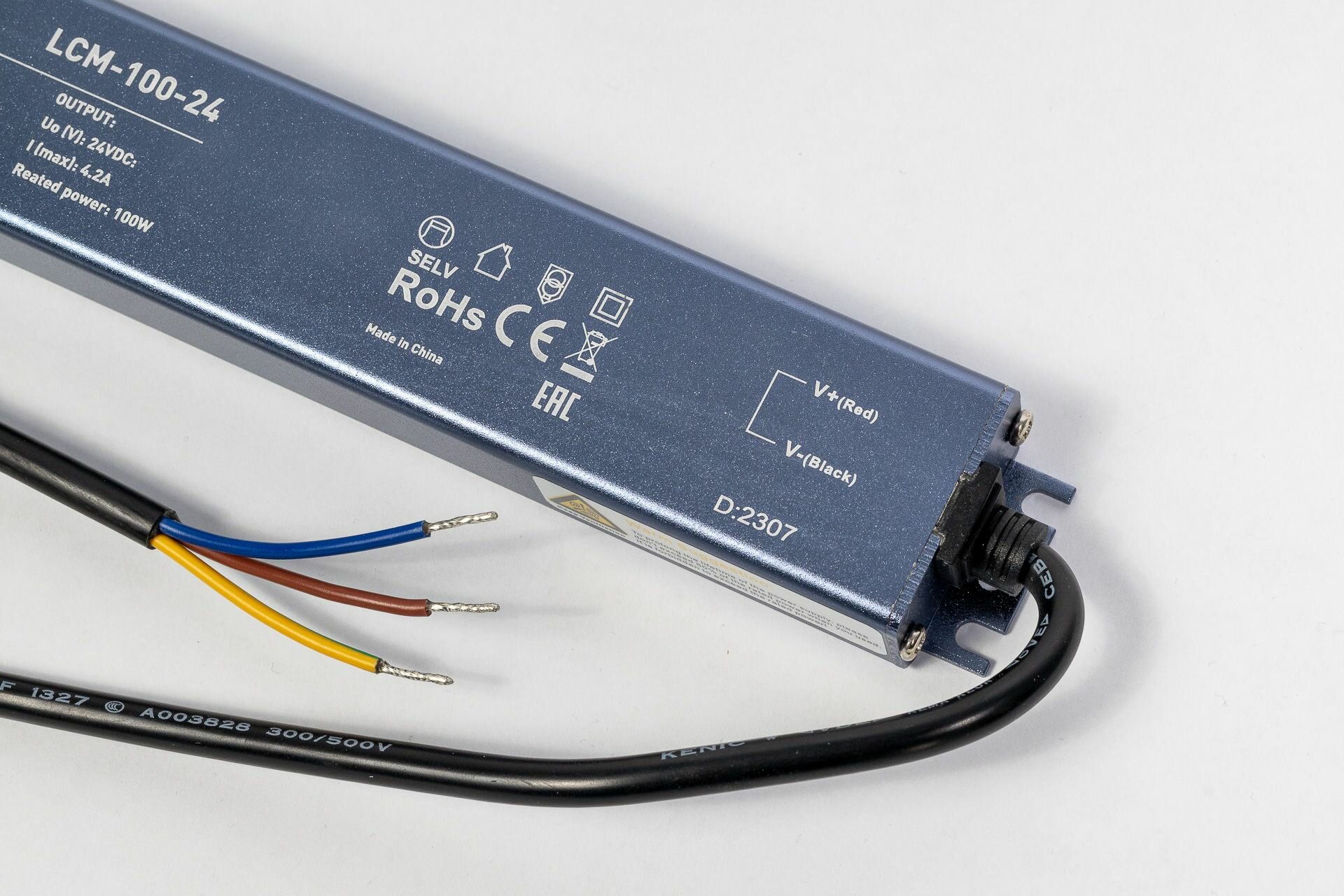 SWG Блок питания светодиодной ленты сверхтонкий черный, LCM-100-12, 100Вт, 12В, IP67