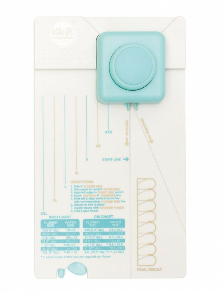 Rayher 59095000 Доска для изготовления цветов "Flower Punch Board", Пластик