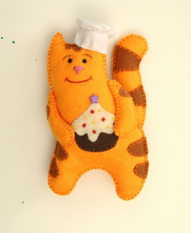 Набор для шитья Перловка #ПФКВ-1303 Васька шеф-повар, 16.5 см