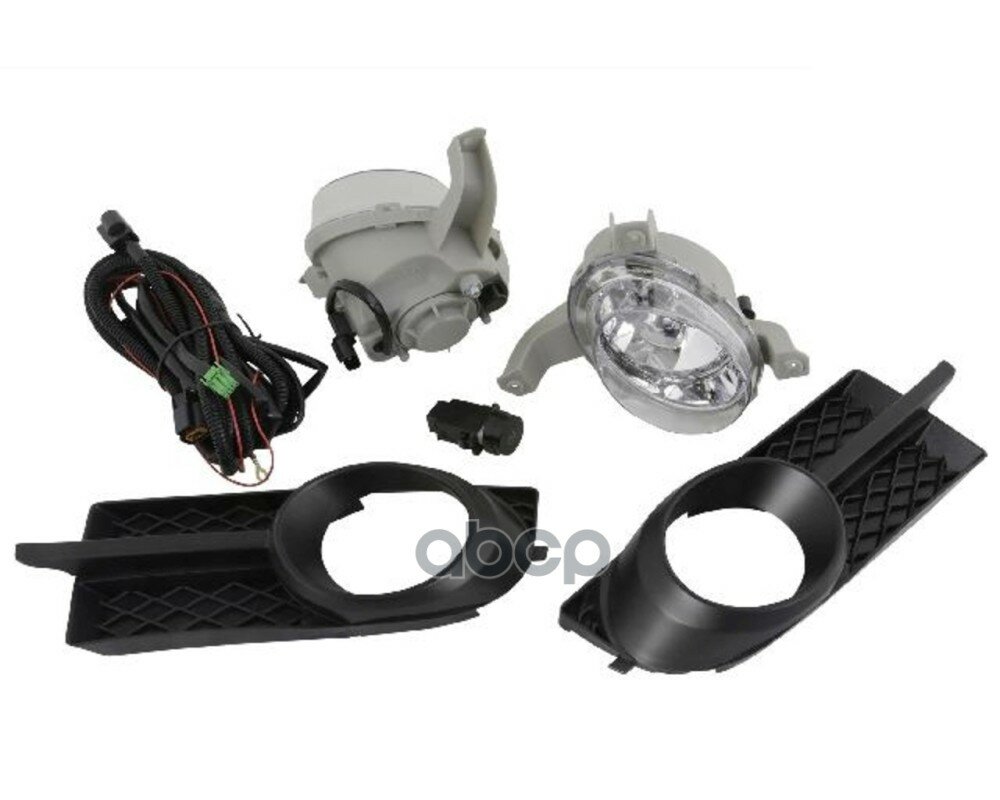 Фара противотуманная (ПТФ) левая+правая комплект с решеткой проводкой и кнопкой Sailing арт. CVLCV304B04